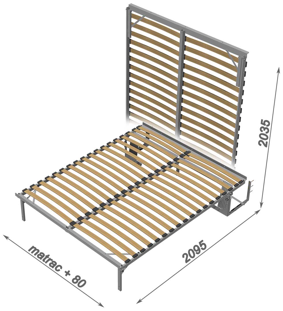 Sklápací mechanizmus - ponuka pre výrobcov nábytku - Sklápacie postele